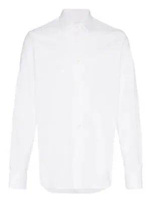 Prada Long Sleeved Buttoned Shirt - White