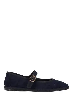 Polo Ralph Lauren Buckle Ballet Flats - Navy