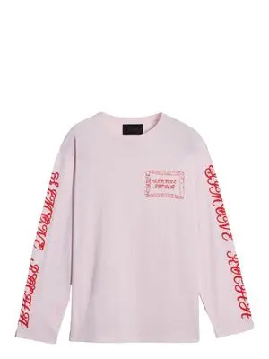 Simone Rocha Printed Long Sleeve T-shirt - Pink