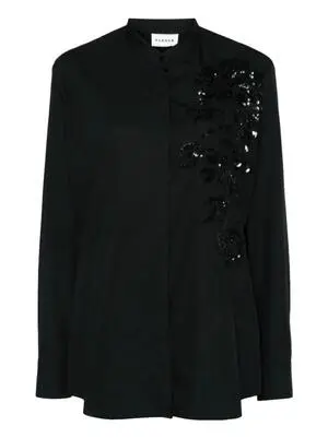 P.a.r.o.s.h Embroidered Sequin Shirt - Black