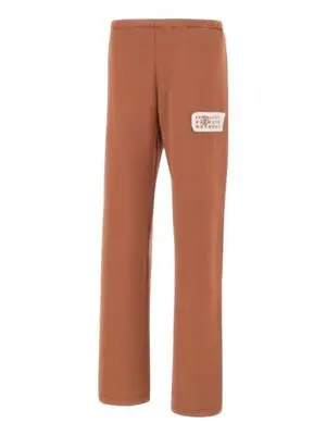 MAISON MARGIELA Patch-detail Drawstring Wide-leg Trousers - Brown