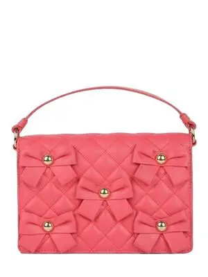 MOSCHINO Moschino Quilted Bow Detail Satchel