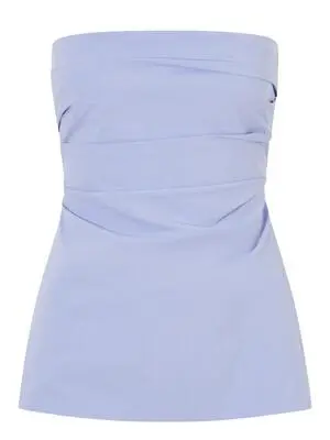 ST. AGNI ST. AGNI Strapless Tie-Back Poplin Top