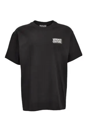 Versace Logo Patch T-shirt - Black