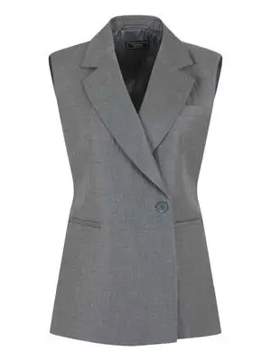 Peserico Sleeveless Vest - Gray