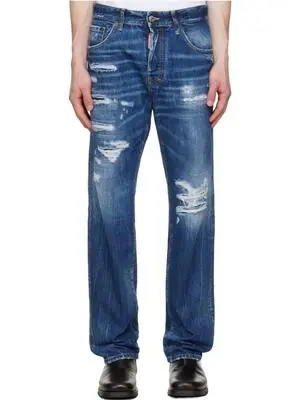 Dsquared2 Belt Loop Jeans - Blue