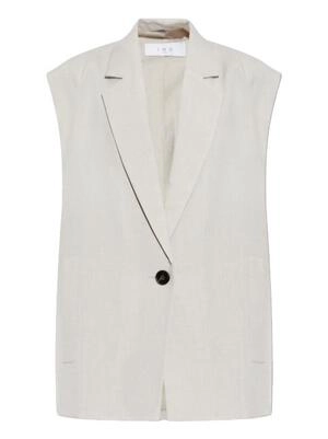 IRO PARIS Iro Soledad Single-Breasted Vest Gray