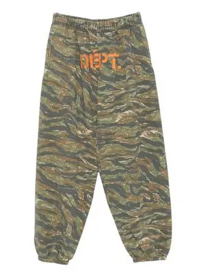 GALLERY DEPT. Elastic Waist Camouflage Print Casual Pants - Gray