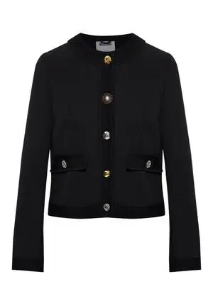 Moschino Long-sleeve Knitwear With Button Detailing - Black