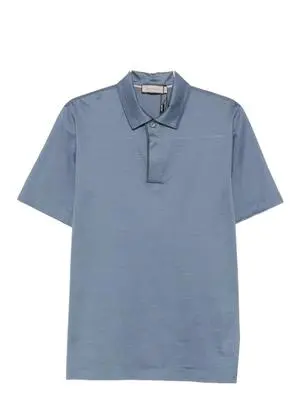 Canali Short-sleeved Polo Shirt - Blue