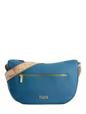 ALVIERO MARTINI 1° CLASSE Geo Map Print Shoulder Bag - Blue