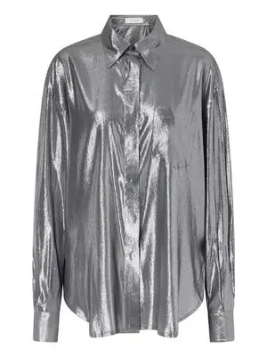Giuliva Heritage Carmen Satin Shirt - Silver