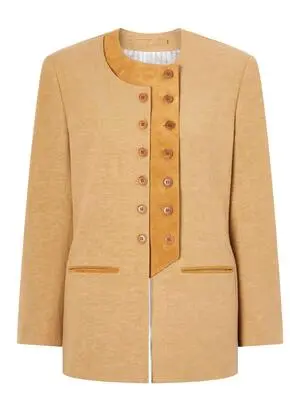 Giuliva Heritage Giuliva Heritage Lara Linen-Blend Blazer Bronze