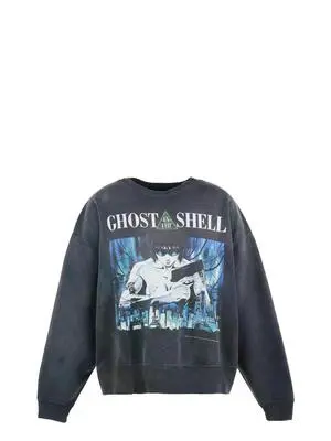 SAINT MXXXXXX Ghost In The Shell Graphic-print Sweatshirt - Black