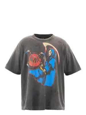 SAINT MXXXXXX Graphic-print T-shirt - Black