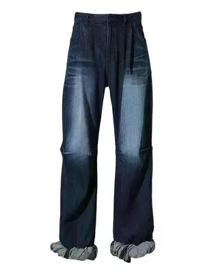 ADER ERROR Pleated Loose-fit Jeans - Blue