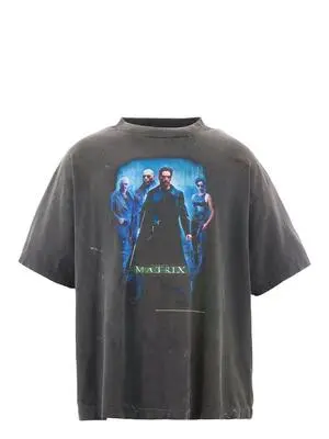 SAINT MXXXXXX The Matrix Graphic-print T-shirt - Grey