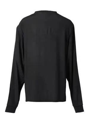 CASELLA MEYER Graphic-print Long-sleeve T-shirt - Black
