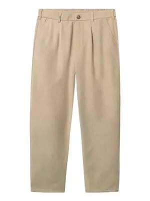 GABBA Napoli 19 Phin Pleated Trousers - Neutrals