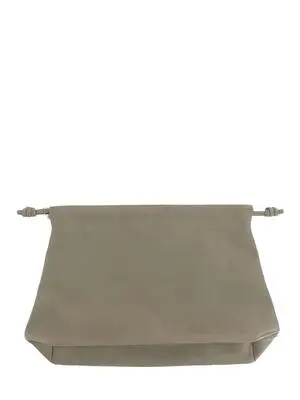 THE FRANKIE SHOP Drawstring Clutch Bag - Green