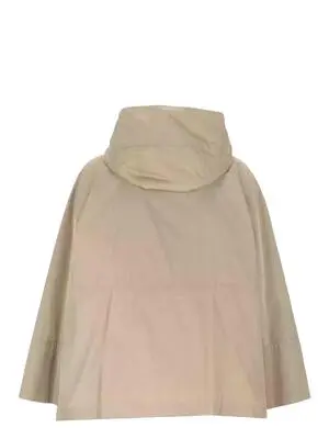 Marella Hooded Drawstring-waist Parka - Neutrals