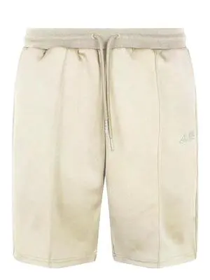 LES DEUX Logo-embroidered Drawstring Shorts - Neutrals