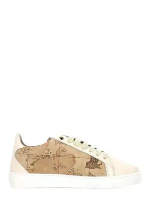 ALVIERO MARTINI 1° CLASSE Geo Classic Print Lace-up Sneakers - Neutrals