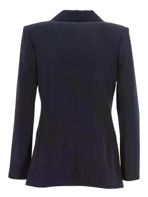 Marella Double-breasted Twill Blazer - Blue