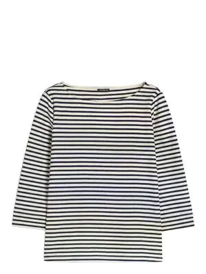 PENNYBLACK Marinière Striped Boat Neck T-shirt - Blue