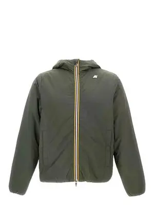 K-WAY Logo-patch Hooded Jacket - Green
