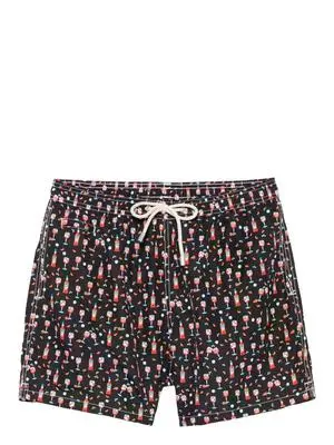 MC2 SAINT BARTH Lighting Micro Fantasy Swim Shorts - Black