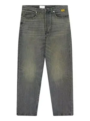 Rhude Whiskered Straight-leg Jeans - Grey