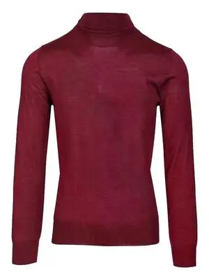 AL DUCA D’AOSTA 1902 Ribbed Knit Turtleneck Sweater - Red