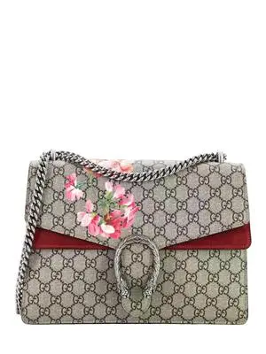 Gucci Dionysus Blooms Print Gg Coated Canvas Shoulder Bag - Brown