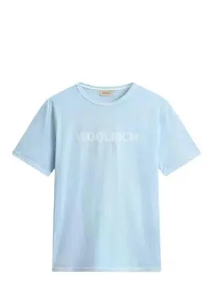 Woolrich Garment-dyed Printed T-shirt - Blue