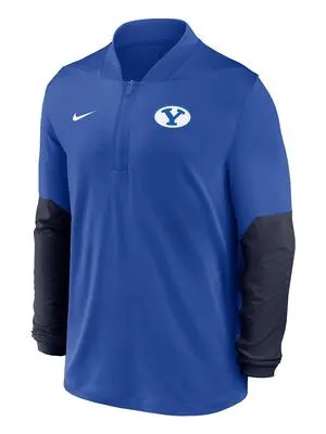 Nike Brigham Young University Cougars Dri-fit Half-zip Top - Blue