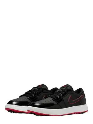 JORDAN 1 Low G Spiked Patent Leather Sneakers - Black