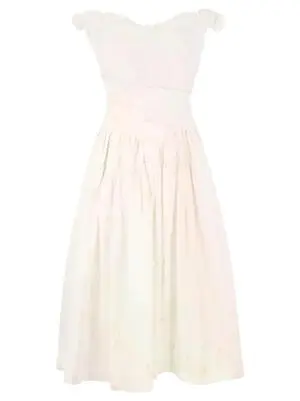 VIVIENNE WESTWOOD Sunday Floral-print Midi Dress - Neutrals