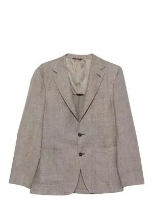 Canali Notched-lapel Single-breasted Blazer - Neutrals