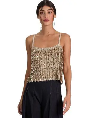 ALICE + OLIVIA Alice + Olivia Nicolette Sequin Tank