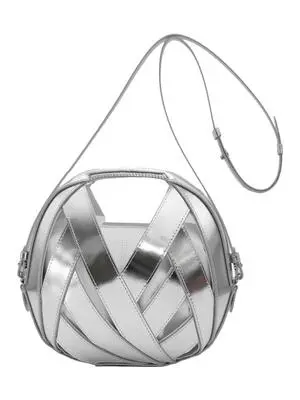 Perrin Perrin Paris Le Petit Panier Woven Basket Bag Silver