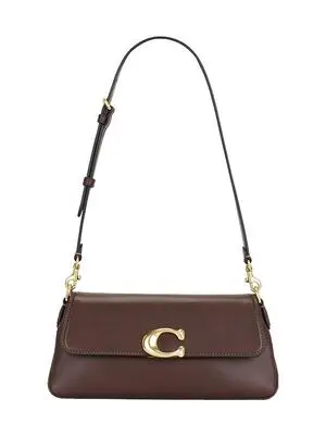 COACH Refined Calf Leather Jet Bag With Pushlock Closure - Maple