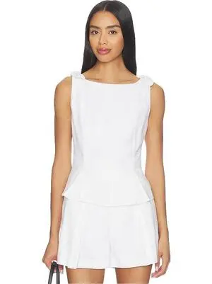 ELODIE THE LABEL Maisel Top - White