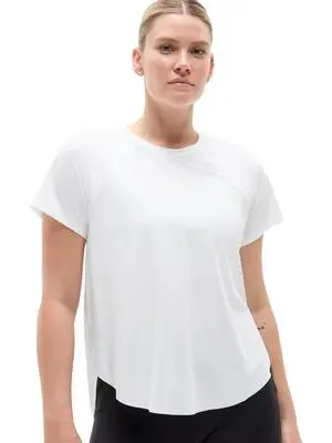 Athleta Athleta Ultimate Mesh Tee Bright White