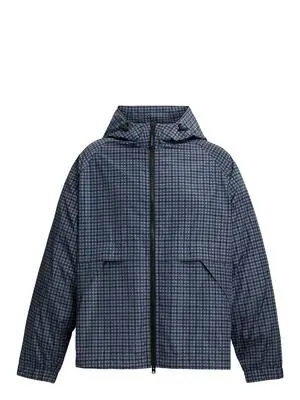 COACH OUTLET Plaid Windbreaker In Recycled Polyester - Blue