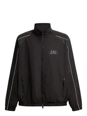 COACH OUTLET COACH OUTLET Matte Full-Zip Track Jacket Black