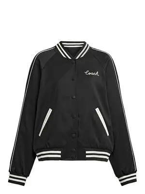 COACH OUTLET Coach Reversible Varsity Jacket - Black