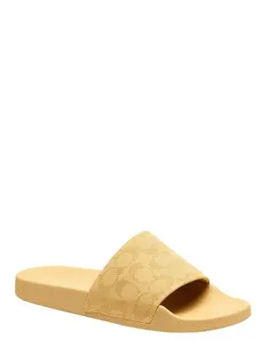 COACH OUTLET Udele Sport Slide In Signature Jacquard Canvas - Vanilla