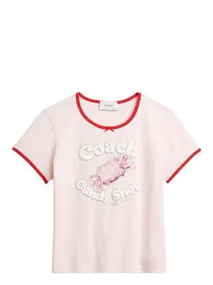 COACH OUTLET COACH Candy Shop Scoop Neck T-Shirt