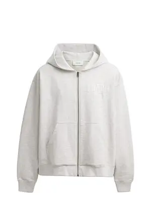 COACH OUTLET Coach Boxy Full Zip Hoodie - Heather Grey